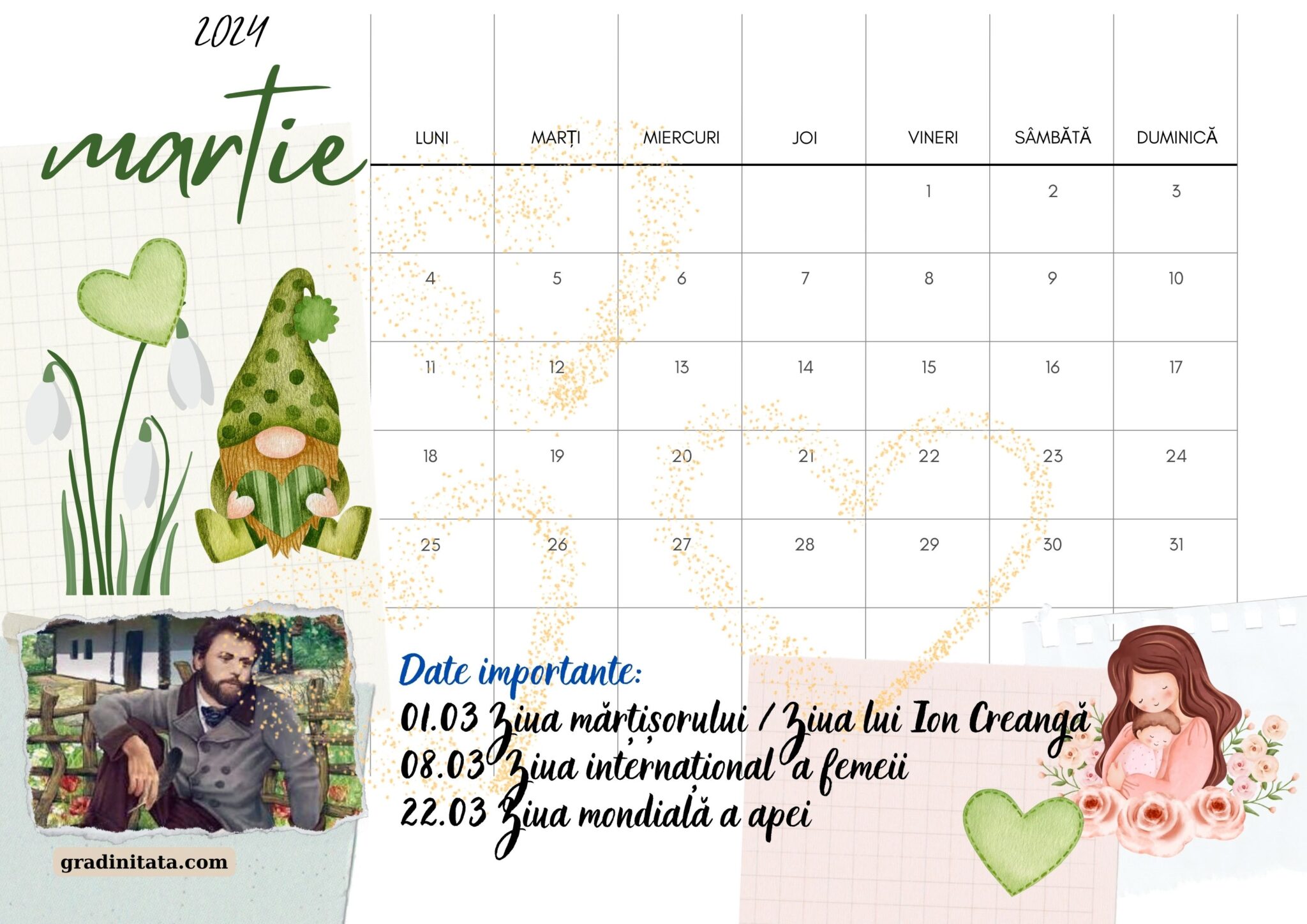 Calendar planificator 2024 Cod.AA0032VI – Grădinița ta