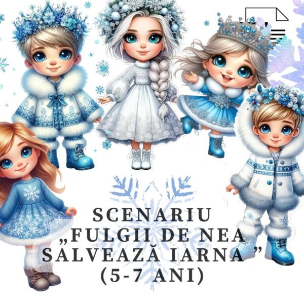 Scenariu serbare „Fulgușori de nea vin în țara mea” (3-4 ani), cod ...